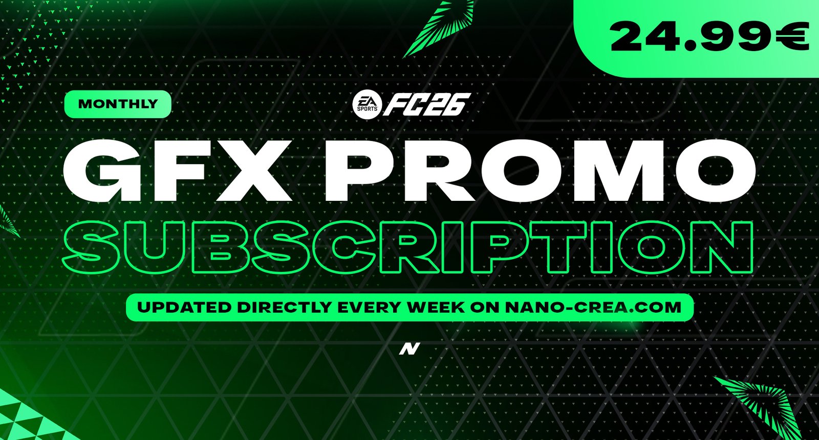 Nanocrea - Stream Pack Designs for FC25 - Free graphic resources