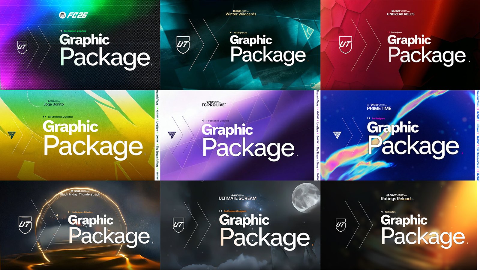 FC26 GRAPHIC PACK – 300 Assets (Cards, Brushes, Backgrounds, PNGs)